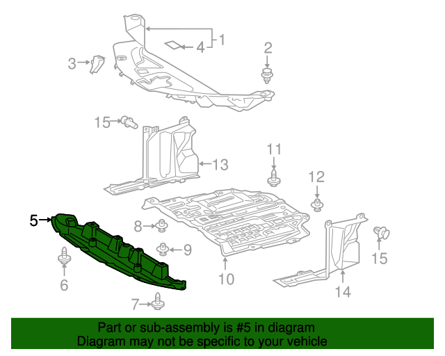 2020-2022 Toyota C-HR Under Cover 51420-10010 | Toyota Parts