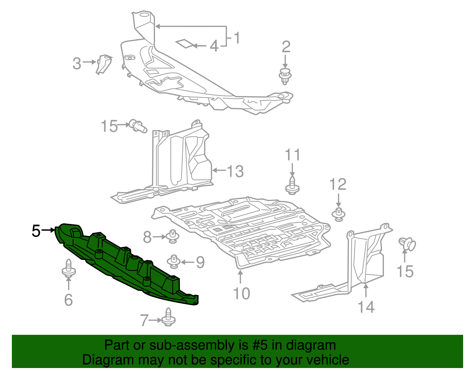 2020-2022 Toyota C-HR Under Cover 51420-10010 | Toyota Parts Center