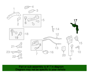 2012-2015 Scion iQ Cylinder Key Set 69052-74020 | OEM Parts Online