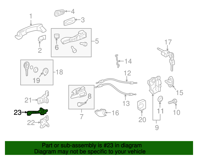 68610-74030 - Door Check 2012-2015 Scion iQ | AutoNationParts.com