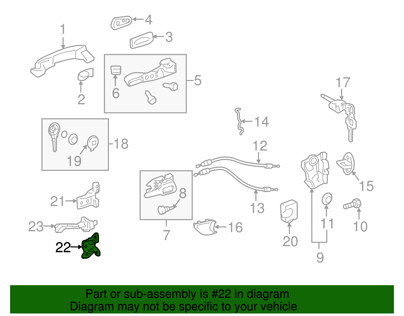 2012-2015 Scion iQ Lower Hinge 68730-74011 | Toyota Parts Center