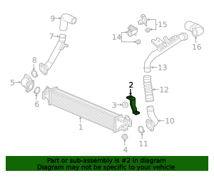 19702-5AA-A00 - Stay, L Inter-Cooler 2016-2020 Honda Civic | Honda ...