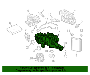 HL3Z-19850-AB - Evaporator Assembly - 2015-2022 Ford | Lasco Auto Parts