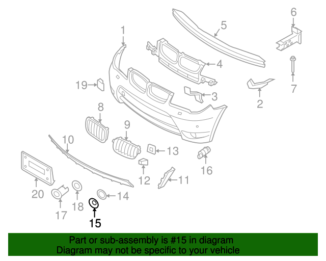 51113400912 - 2004-2006 BMW X3 Lamp Cover (51-11-3-400-912) | BMW of ...