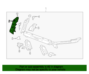 2013-2019 Cadillac ATS Upper Extension 22959559 | GMPartsDirect.com