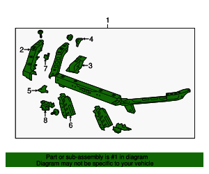 2013-2019 Cadillac ATS Front Compartment Front Panel 84359944 GM ...