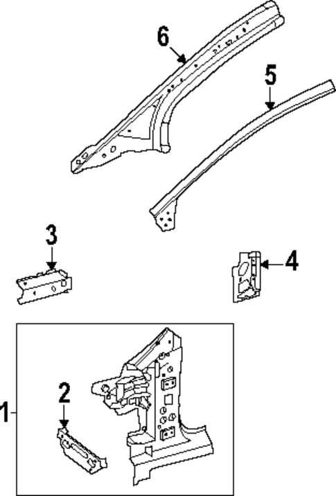 Hinge Pillar for 2023 Mercedes-Benz EQS 450 | Mercedes-Benz USA Parts