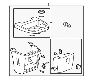 Ebony Front Floor Console Extension Panel 86571597 GM | GMPartsDirect.com