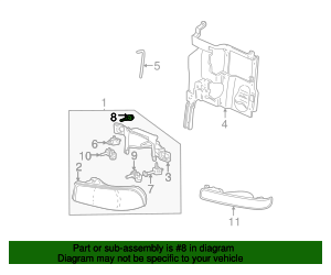 1999-2007 GM Headlight Adjusting Screw 16532970 | GMPartsDirect.com