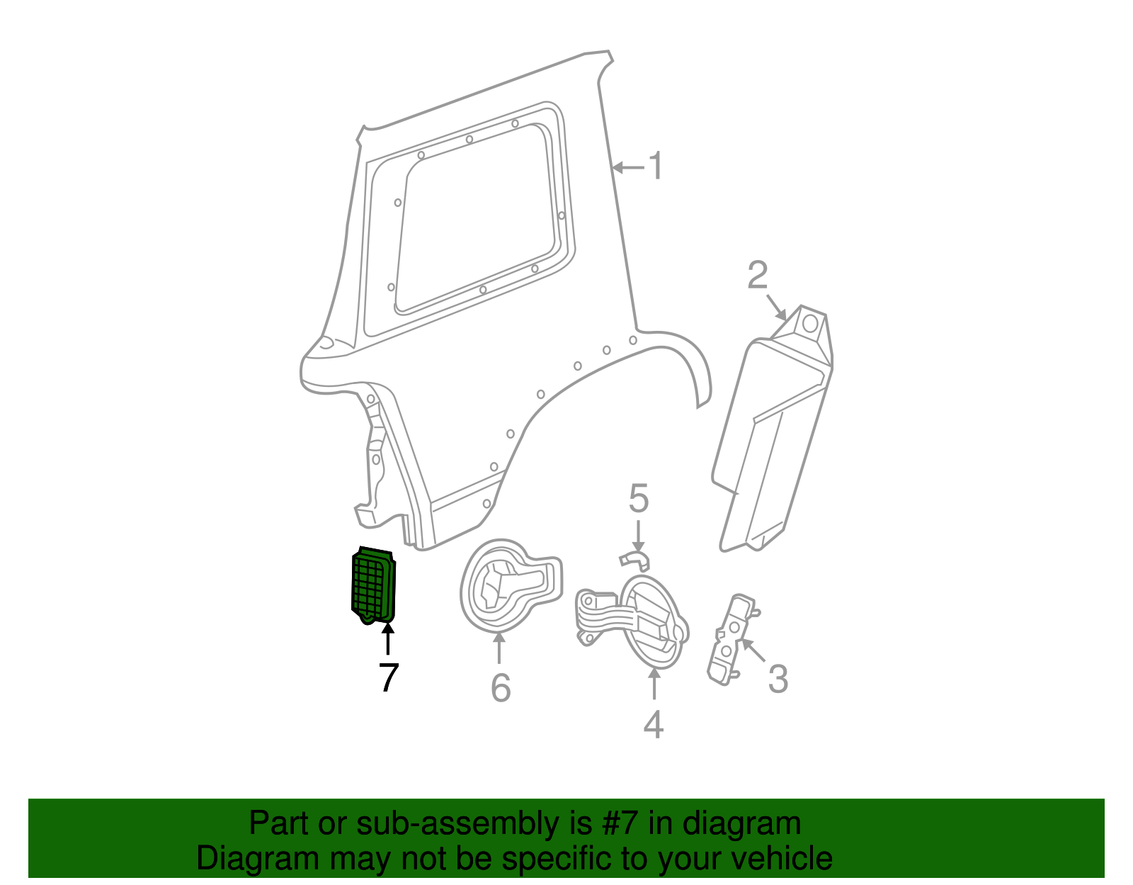 2002-2022 Ford Quarter Panel Air Vent Grille 6L2Z-78280B62-A | OEM ...
