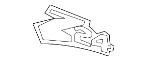 2000-2002 Chevrolet Cavalier Front Fender Z24 Emblem 22623646 ...