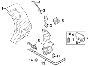 2004-2011 GM Hinge 96910787 | TascaParts.com