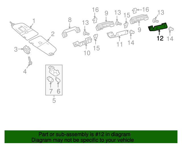 447-695-04-14 - Grip Handle Rear Bracket 2016-2023 Mercedes-Benz Metris ...