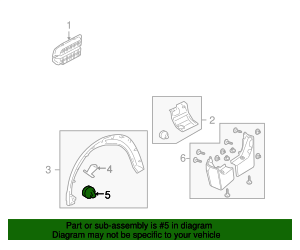 2005-2016 Land Rover Wheel Flare Retainer DYC500010 | OEM Parts Online
