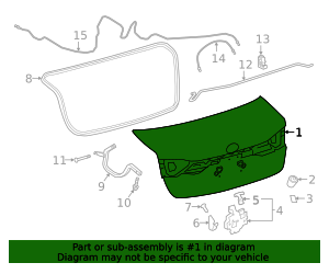 64401-02E80 - Trunk Lid 2020-2024 Toyota Corolla | Longo Toyota Parts