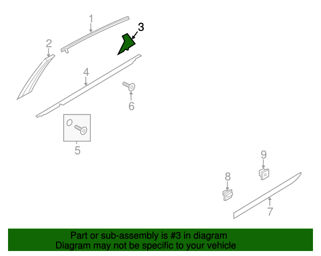 2012-2017 Hyundai Azera Door Reveal Molding 83270-3V000 ...