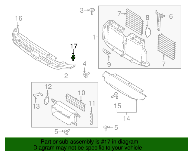 Genuine OEM Ford - Sight Shield Clip W719336-S300 | OEM Ford Parts ...