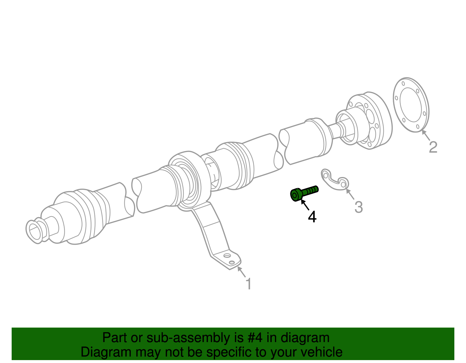 N-107-190-01 - Drive Shaft Assembly Bolt 2008-2025 Audi | Audi OEM Parts