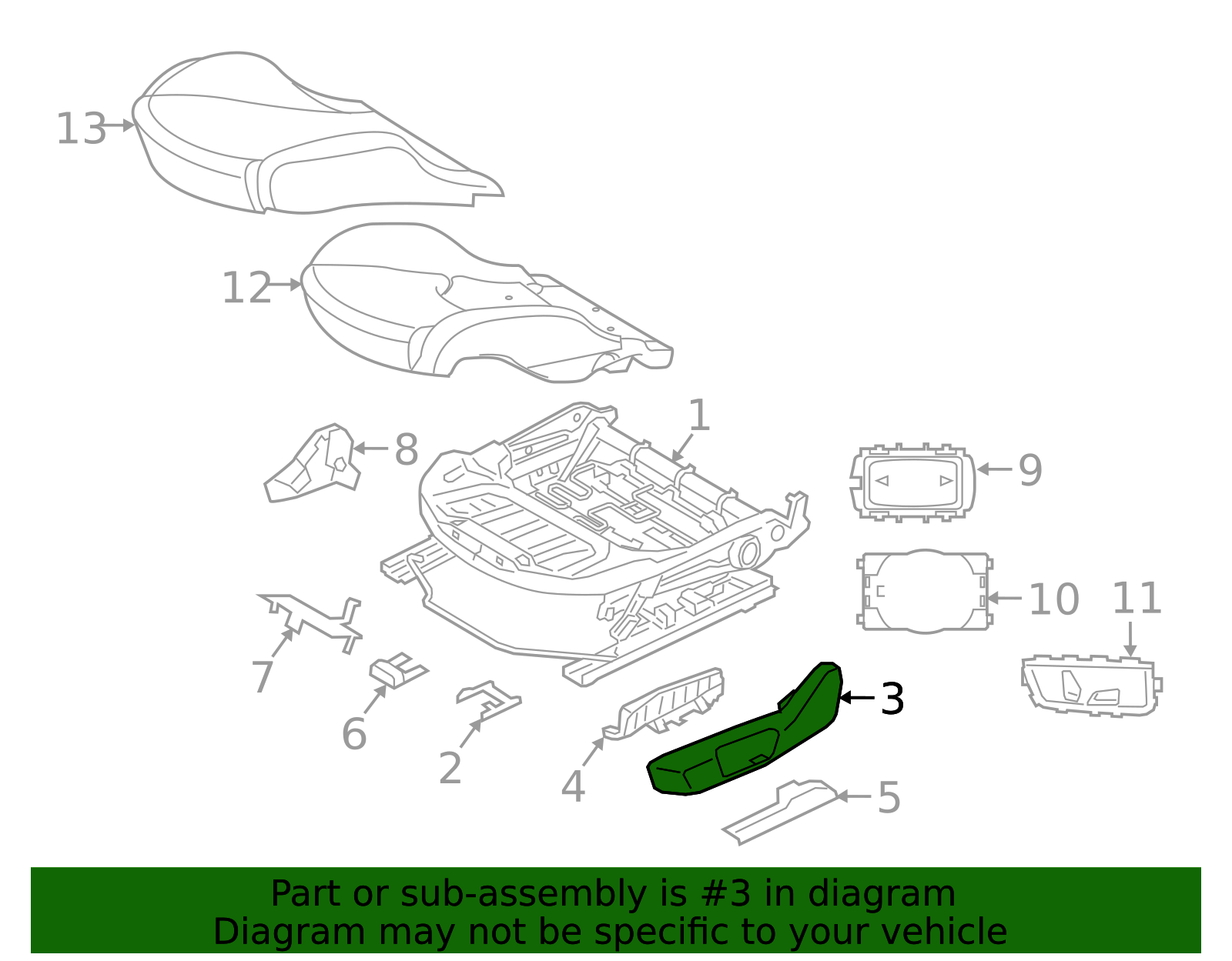 2020-2025 Toyota GR Supra Outer Cover 71812-WAA01 | Toyota San Diego Parts