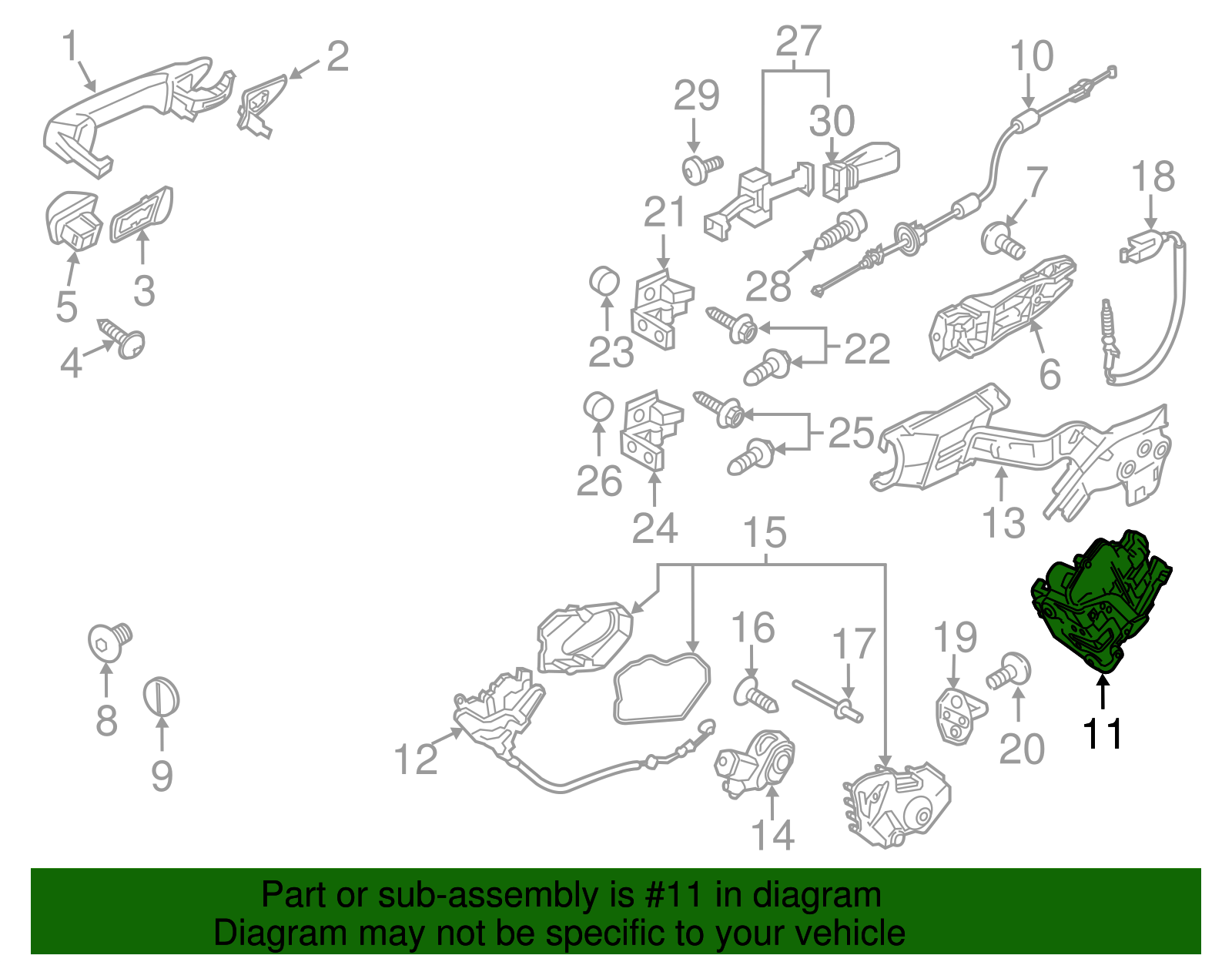 2010-2018 Porsche Door Lock Actuator Motor 9A7-839-115-01 | Sunset ...