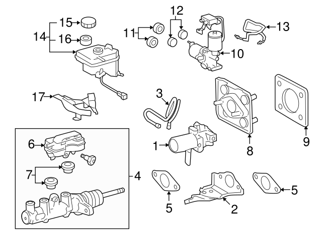 2007-2017 Lexus 2007-2017 Lexus LS460 & 2008-2016 Lexus LS600h Brake ...