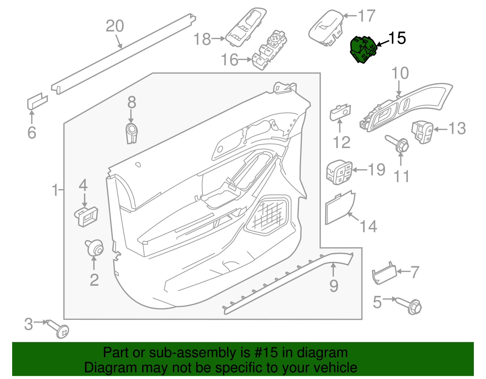 GB5Z-14529-BB - High-Quality Window Switch for 2016-2019 Ford ...