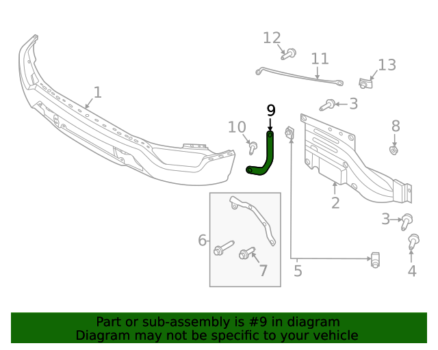 2021-2023 Ford F-150 Inner Bracket ML3Z-17754-A | AutoNationParts.com