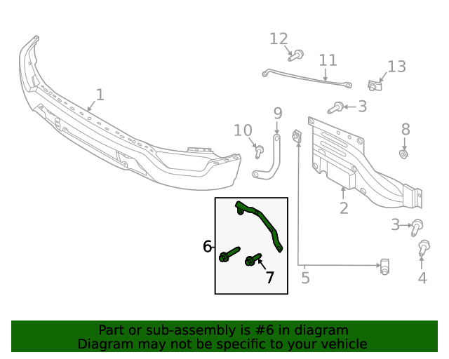 2021 Ford F-150 Outer Bracket ML3Z-17C886-A | Online Ford Parts Catalog