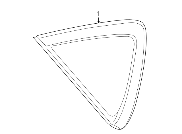 83301-1CA0A - Quarter Glass 2009-2017 Infiniti | AutoNationParts.com