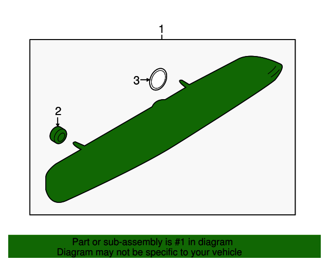 2015-2020 Jeep Renegade High Mount Lamp 68247167AA | TascaParts.com