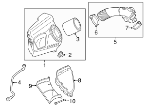 2012-2018 Audi Air Filter 4g0133843 | Audi USA Parts