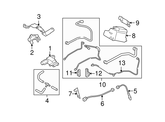 2005-2009 Subaru OEM NEW 2005-2009 Subaru Legacy Outback Rear Oxygen ...