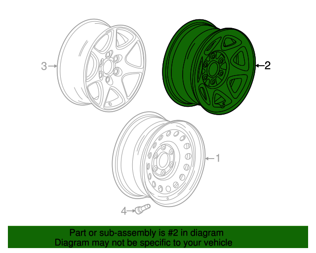 2014-2020 GM 17X8-Inch Steel Wheel 20942019 GM | GMPartsDirect.com