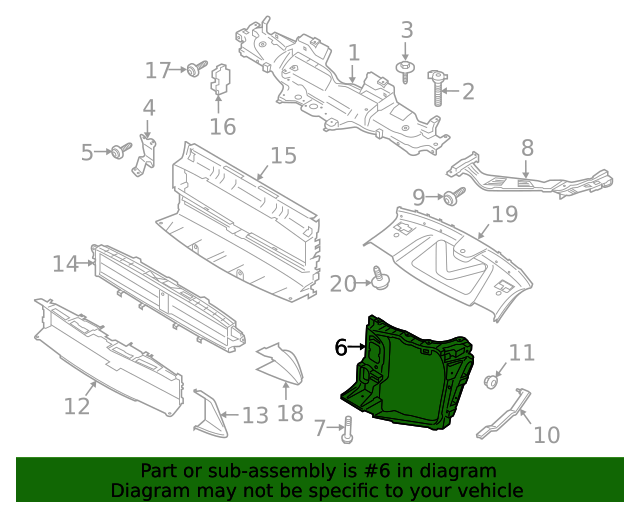 2015-2024 Porsche Macan Side Support 95B-805-594-E | OEM Parts Online