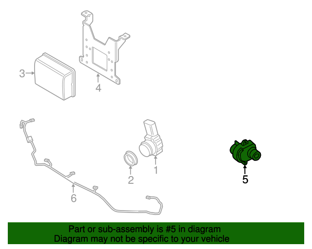 66539240352 - 2008-2020 BMW Lane Departure System Camera (66-53-9-240 ...