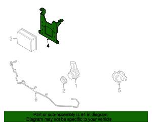 Genuine BMW 66-31-6-853-978 | Distance Sensor Mount Bracket | FREE ...