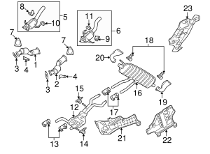2007-2010 Audi Q7 Tail Pipe Extension 4L0-253-682-T | Audi USA Parts