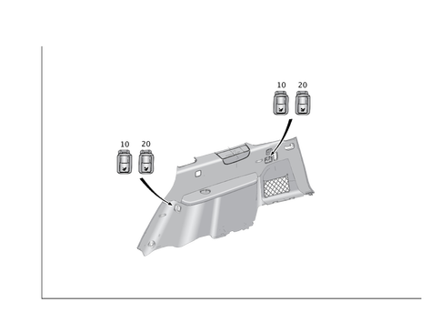 Switch in Rear Side Element for 2009 Mercedes-Benz GL450 | Mercedes ...