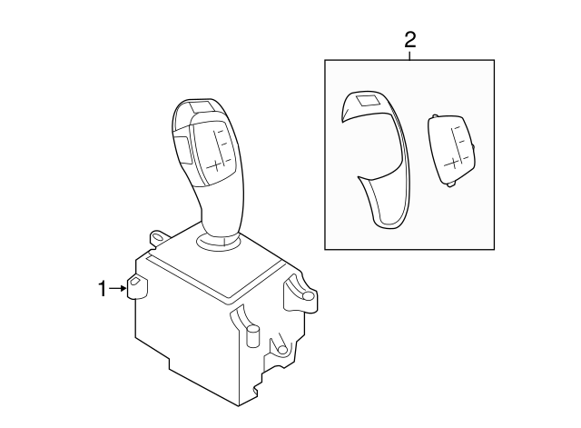 61-31-7-950-384 - Gear selector switch, Sport 2012-2021 BMW ...