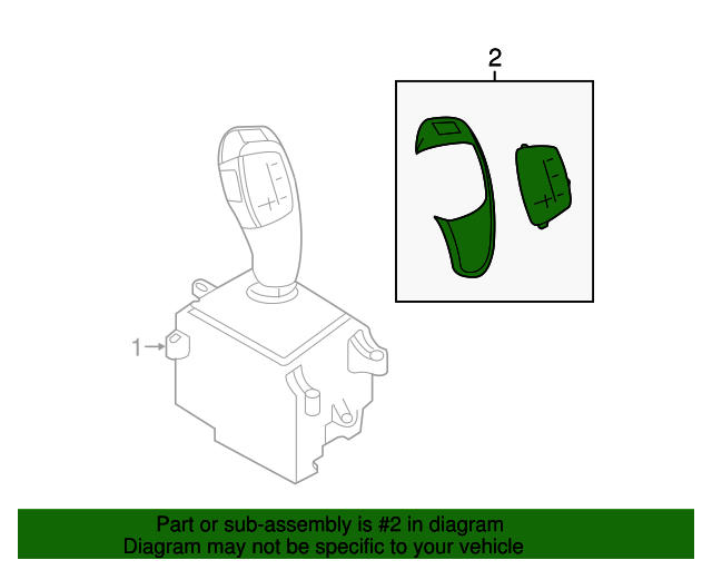 2011-2021 BMW Automatic Transmission Shift Lever Knob Cover 61319252139 ...