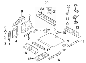 51-47-7-377-640 - Trunk Trim Scuff Plate 2016-2018 BMW X5 ...