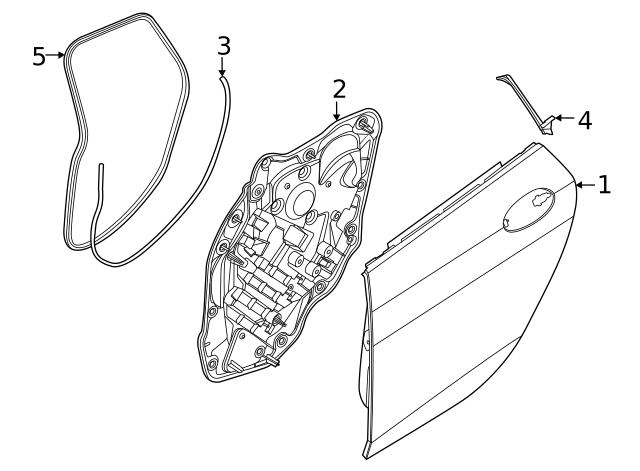 Genuine BMW 41-52-9-482-701 | Door Shell | FREE Shipping on Most Orders ...