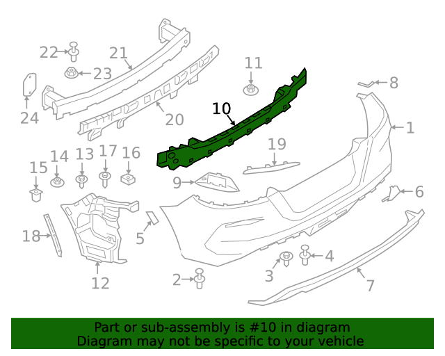 51127436843 - 2019-2021 BMW Z4 Center Support (51-12-7-436-843) | BMW ...