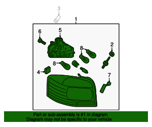 2009-2013 Audi Tail Lamp Assembly 8P4-945-095-F | Audi OEM Parts Online