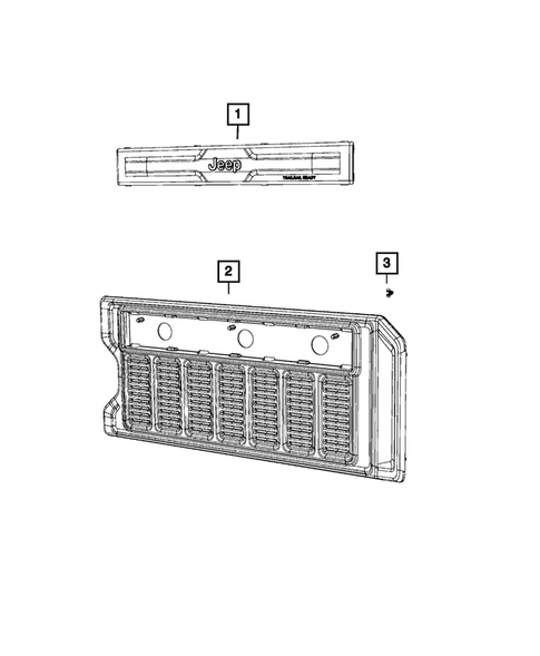 Liftgate Panel and Scuff Plate for 2024 Jeep Wrangler | Mopar eStore