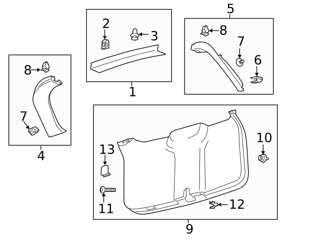 LB5Z-7842906-AA 2020-2023 Ford Lower Trim Panel | Fairway Ford Parts