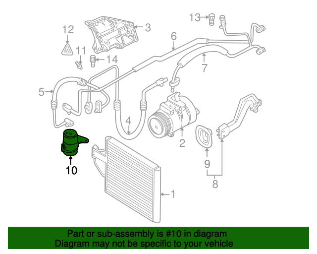 64538383015 - 2000-2003 BMW Z8 A/C Receiver Drier (64-53-8-383-015 ...