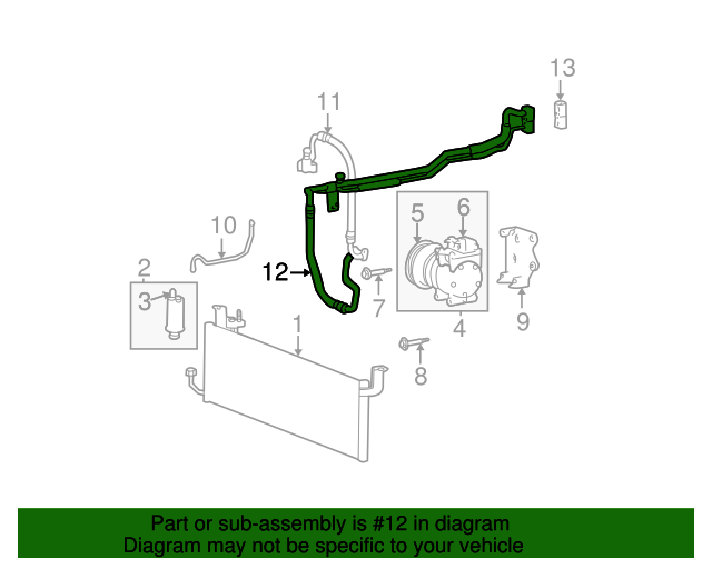 2002 Hyundai Sonata Suction Hose 97763-3D000 | OEM Parts Quick