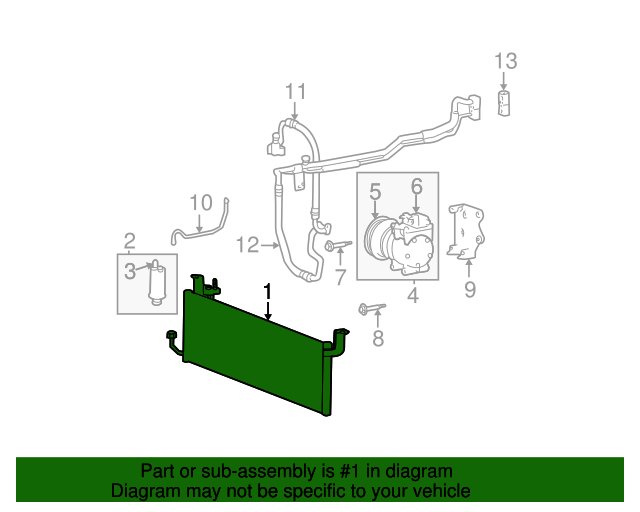 97606-38002 - Condenser - 1999-2004 Hyundai | OEM Hyundai Parts Outlet