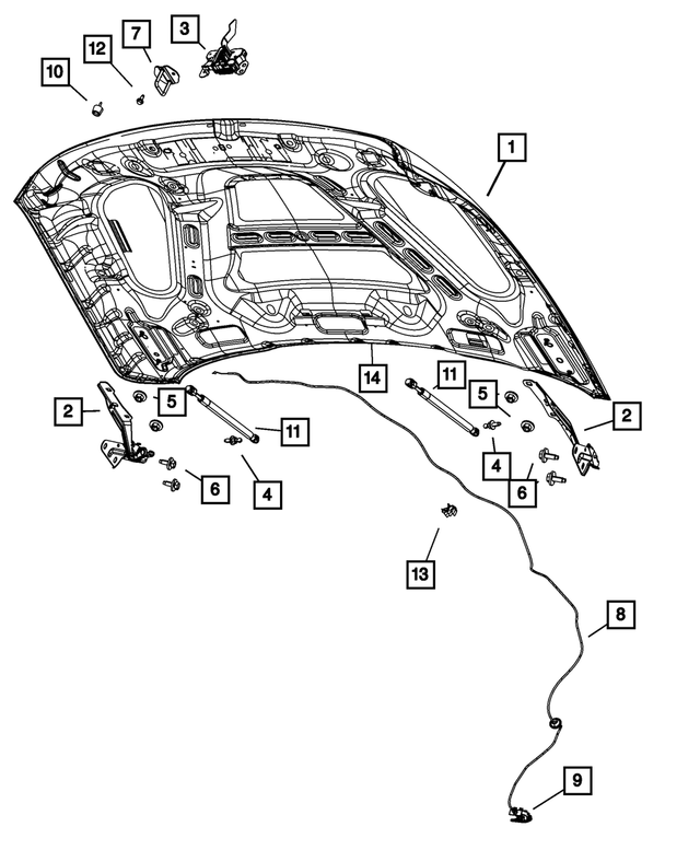 4589543AA - Hood Latch 2010-2018 Mopar | AutoNationParts.com